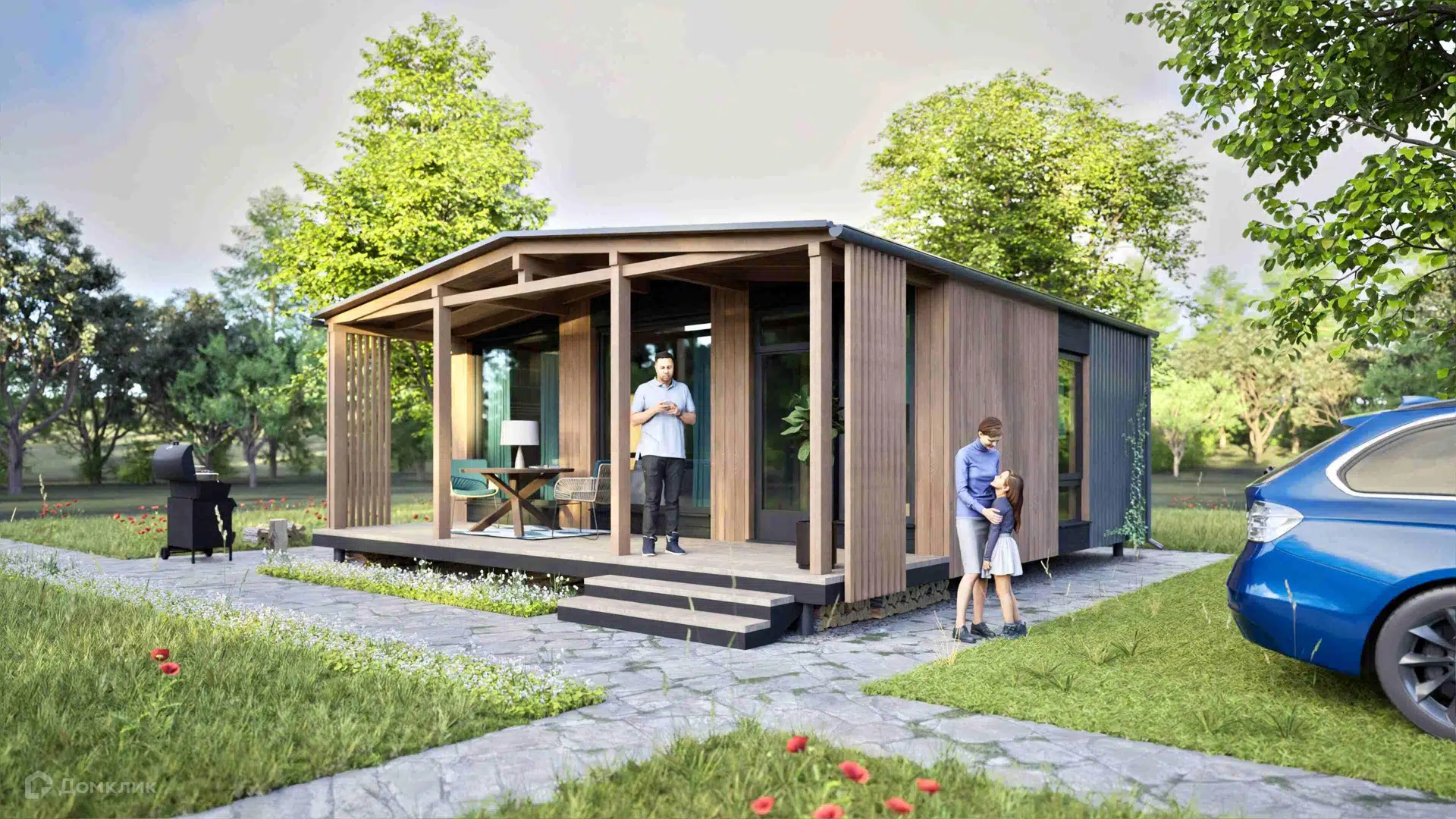 Проект дома «Дом Оптима 60-1а» компании ГЕКОН дома и бани КЕМЕРОВО из ...