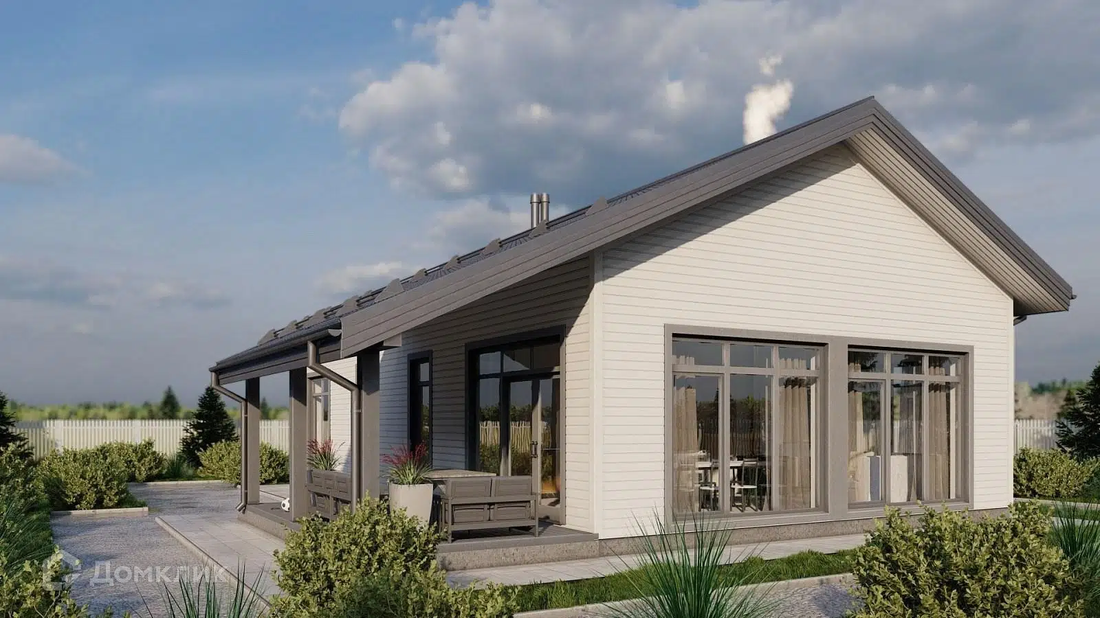 Проект дома «Проект №7» компании КСКДОМ из материала Каркасный дом ...